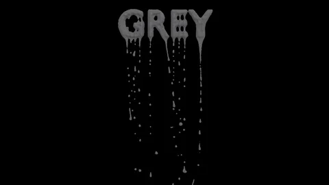 Animated grey paint dripping text grey -... | Stock Video | Pond5