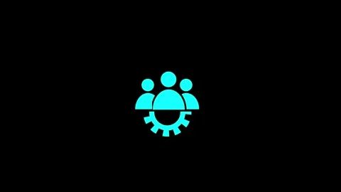 Animated of group people with gear icon | Stock Video | Pond5