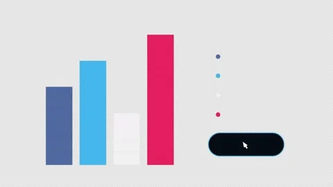 Animated growth chart UI element | Stock Video | Pond5