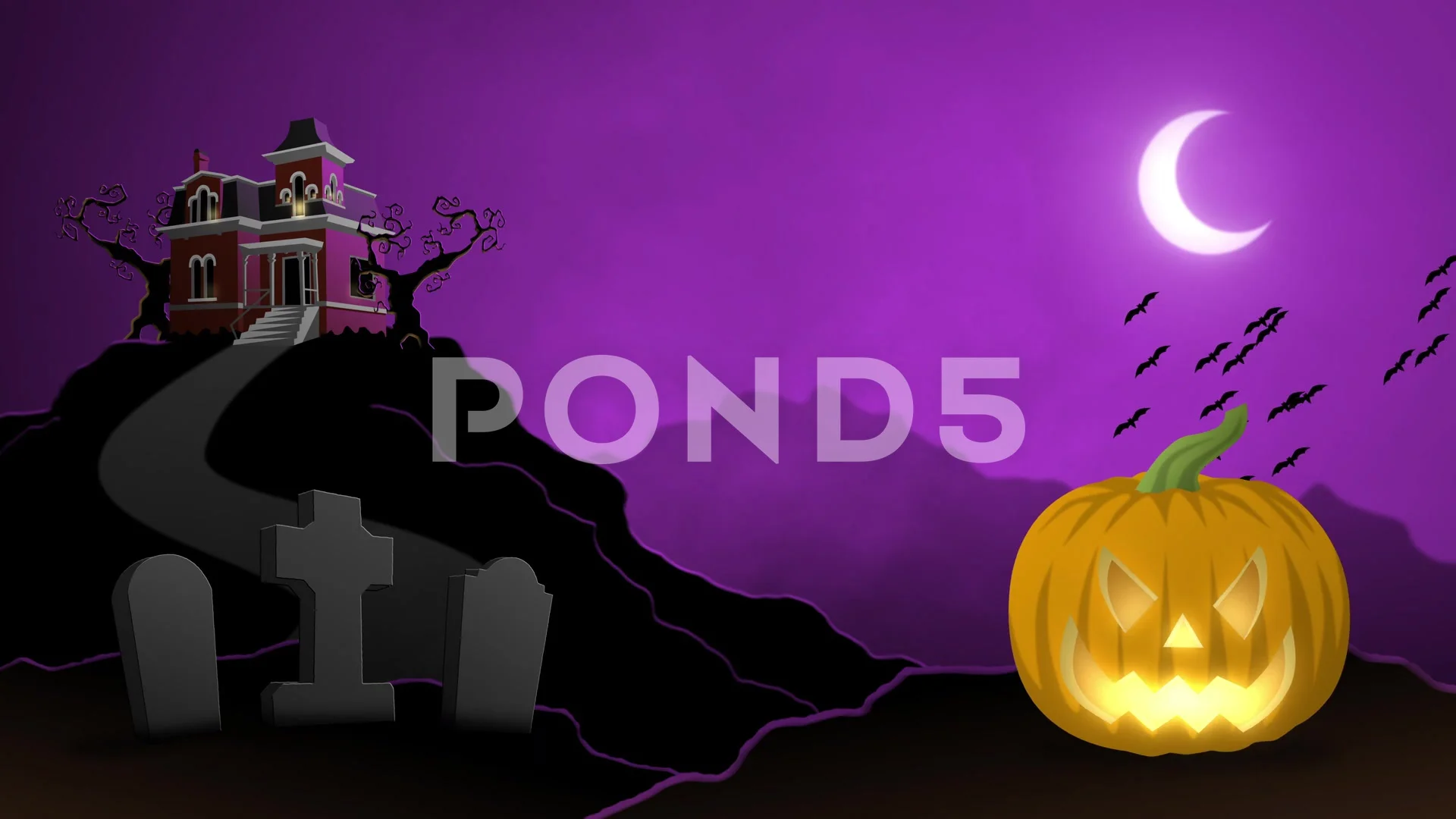 Moving Halloween Wallpaper