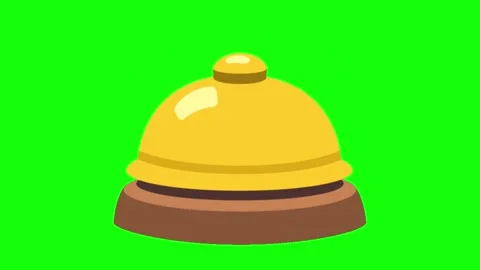 Animated hand bell on green screen | Stock Video | Pond5