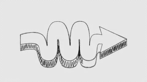 Animated hand-drawn arrow 19 | Stock Video | Pond5