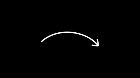 Animated Hand Drawn Arrow Line Element. ... | Stock Video | Pond5
