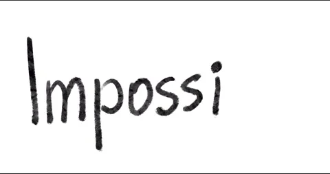 Animated hand drawn brush stroke impossi... | Stock Video | Pond5