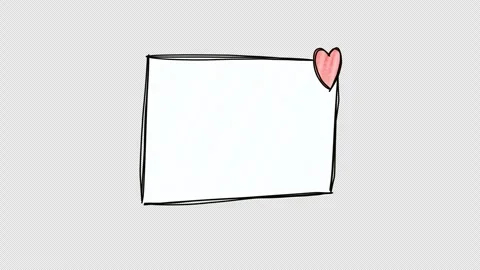 Animated hand drawn doodle frame. Video ... | Stock Video | Pond5