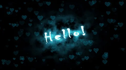 Animated hand drawn lettering text Hello... | Stock Video | Pond5