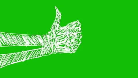 Animated Hand-drawn white hand icons. Dr... | Stock Video | Pond5