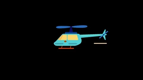 Animated Helicopter icon background, log... | Stock Video | Pond5
