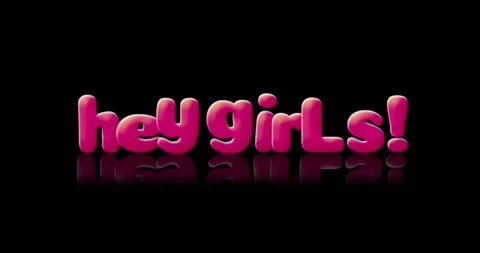 animated hey girls with woobly effect, 4... | Stock Video | Pond5