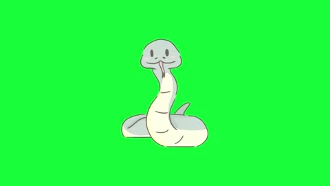 Animated Hissing Snake icon background, ... | Stock Video | Pond5
