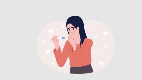 Animated home pregnancy test | Stock Video | Pond5