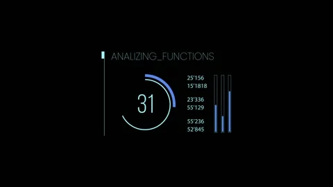 Animated HUD infographic element virtual... | Stock Video | Pond5