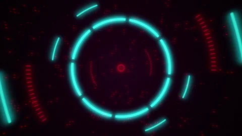 animated HUD of target motion on black b... | Stock Video | Pond5