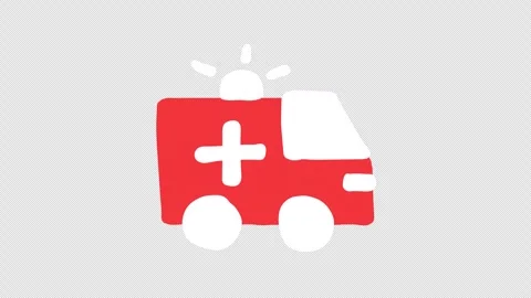 Animated icon ambulance car. Frame by fr... | Stock Video | Pond5