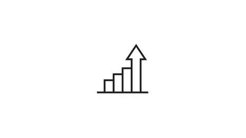 Animated Icon chart growth business | Stock Video | Pond5