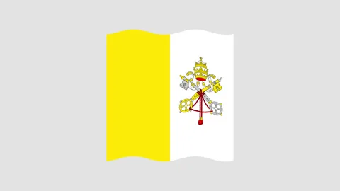 Animated icon of the Vatican flag. Alpha... | Stock Video | Pond5