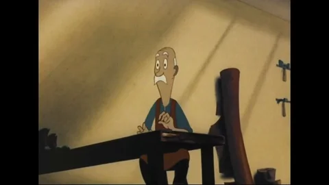 Animated illustration showing shoemaker ... | Stock Video | Pond5