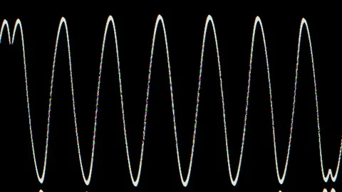 Animated illustration signal waves on bl... | Stock Video | Pond5