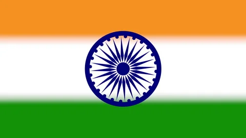 Animated Indian Flag with rotating Ashok... | Stock Video | Pond5