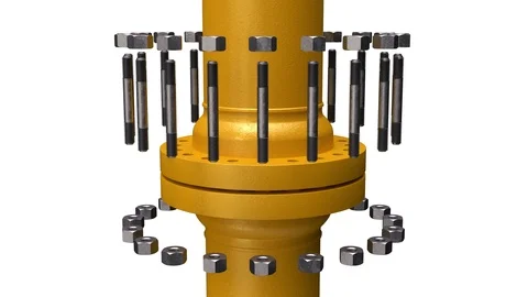 Animated industrial pipe connection | Stock Video | Pond5