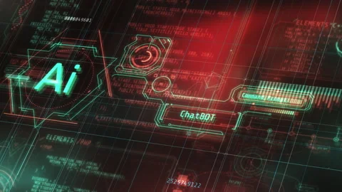 Animated infographic of artificial intel... | Stock Video | Pond5