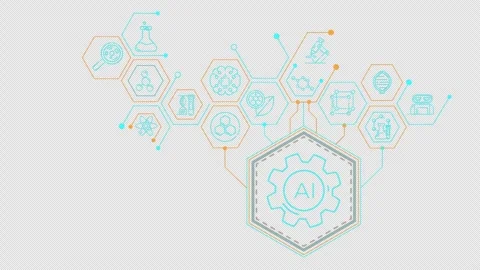 Animated infographic diagram about artif... | Stock Video | Pond5