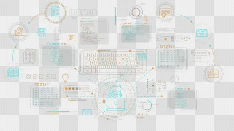 Animated infographic schema on the theme... | Stock Video | Pond5