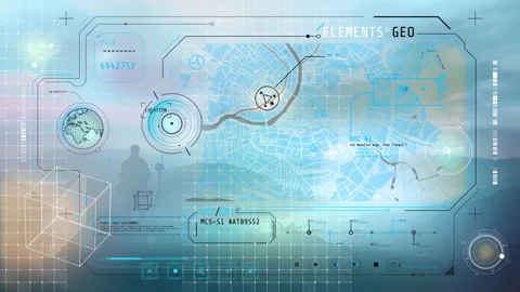 Animated infographics with map about geo... | Stock Video | Pond5