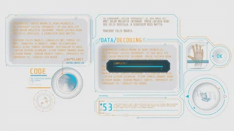 Animated infographics on the theme of da... | Stock Video | Pond5