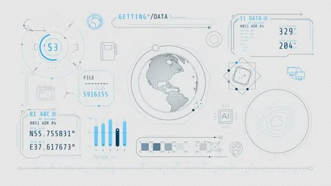 Animated infographics on the theme of ge... | Stock Video | Pond5