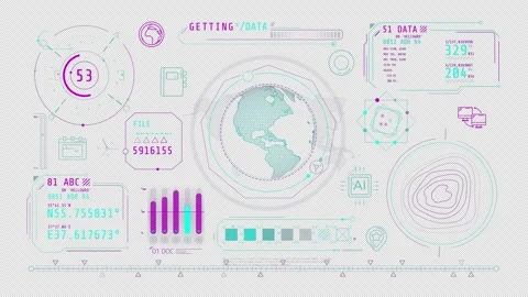Animated infographics on the theme of ge... | Stock Video | Pond5