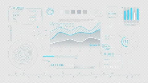 Animated infographics on the theme of ge... | Stock Video | Pond5