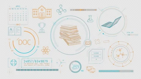 Animated infographics on the theme of le... | Stock Video | Pond5