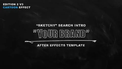 Animated Intro Logo Reveal Pack "Sketchy Search" ~ After Effects #86683944