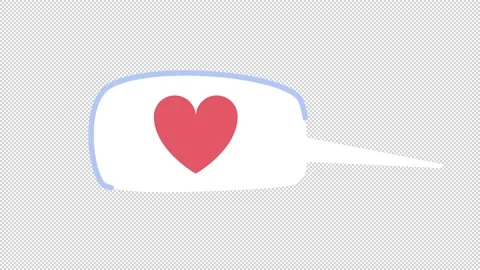 Animated isolated heart notification | Stock Video | Pond5