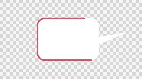 Animated isolated popped up text box | Stock Video | Pond5