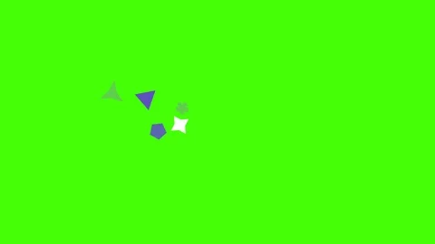 animated jumping shapes green screen | Stock Video | Pond5