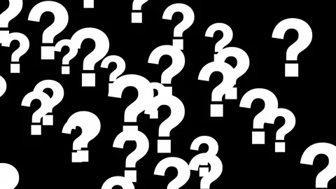 Animated kinetic moving question mark ma... | Stock Video | Pond5