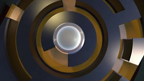 Animated labyrinth rotating circle 3d sh... | Stock Video | Pond5