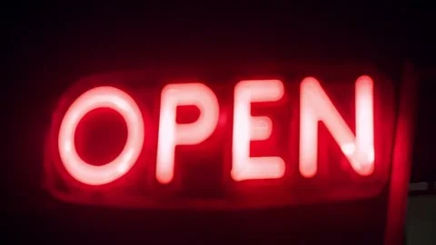 An animated lettering of the word Open i... | Stock Video | Pond5