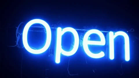 An animated lettering of the word Open i... | Stock Video | Pond5