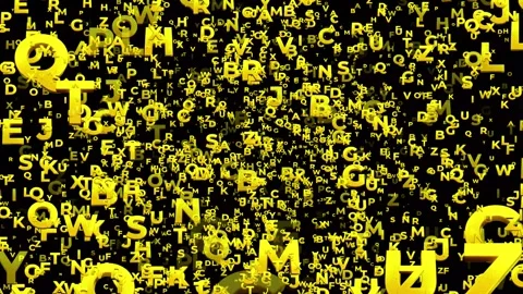 Animated Letters, Random Alphabet Animat... | Stock Video | Pond5