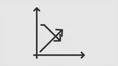 Animated line chart icon | Stock Video | Pond5