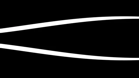 Animated line waves isolated on black ba... | Stock Video | Pond5