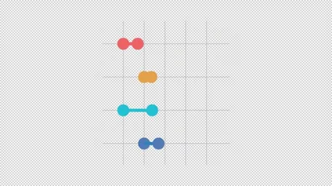 Animated linear charts | Stock Video | Pond5