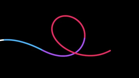 animated lines Flowing lines that look m... | Stock Video | Pond5