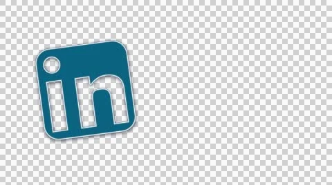 animated linkedin sign logo for video or... | Stock Video | Pond5
