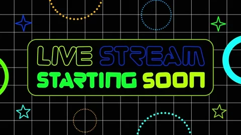 Animated Live Stream Starting Soon Aesth... | Stock Video | Pond5