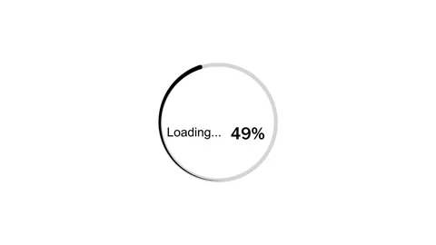 Animated loading bar counted icon on a w... | Stock Video | Pond5