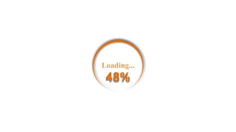 Animated loading bar counting icon on a ... | Stock Video | Pond5